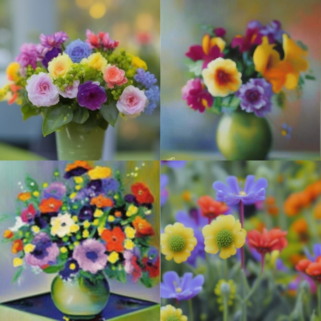 Flowers in a Vase - AI Generated Artwork - NightCafe Creator