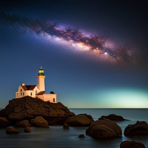 Lighthouse - AI Generated Artwork - NightCafe Creator