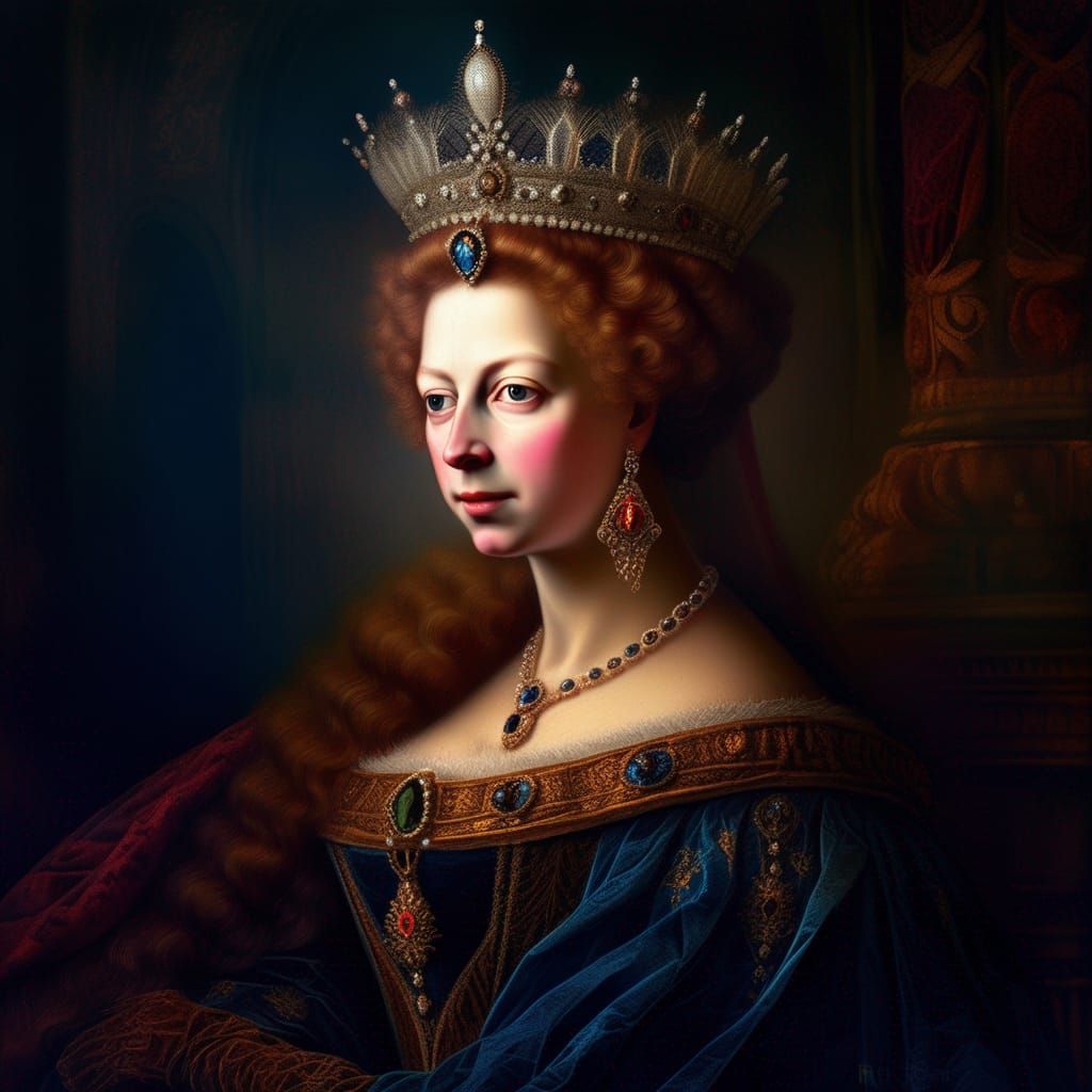 Queen Elizabeth , Virgin Queen - AI Generated Artwork - NightCafe Creator
