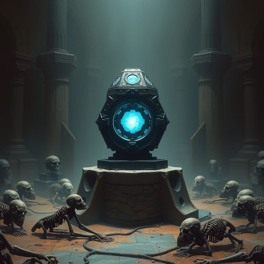 Ancient Sith Holocron in a Haunting, Dark Atmosphe... - AI Art