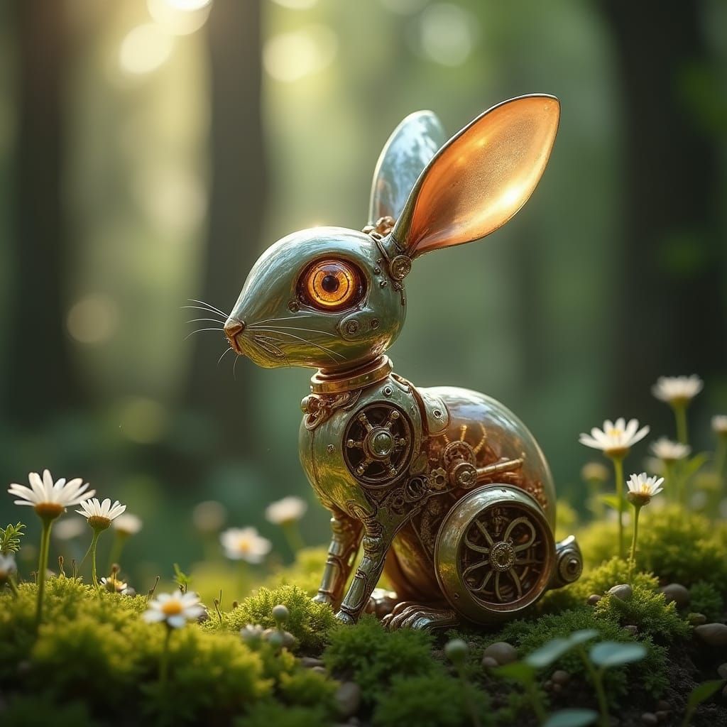 Mechanical Bunny part 4 - Steampunk Mechanical Bunny in Whim...