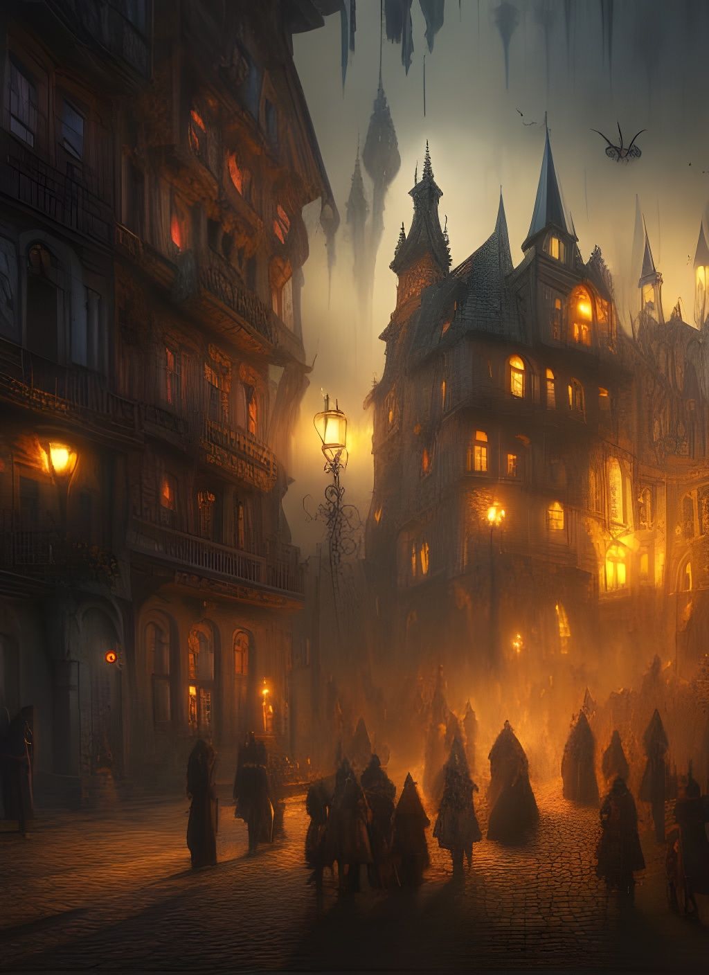 Vampire town.. - AI Generated Artwork - NightCafe Creator