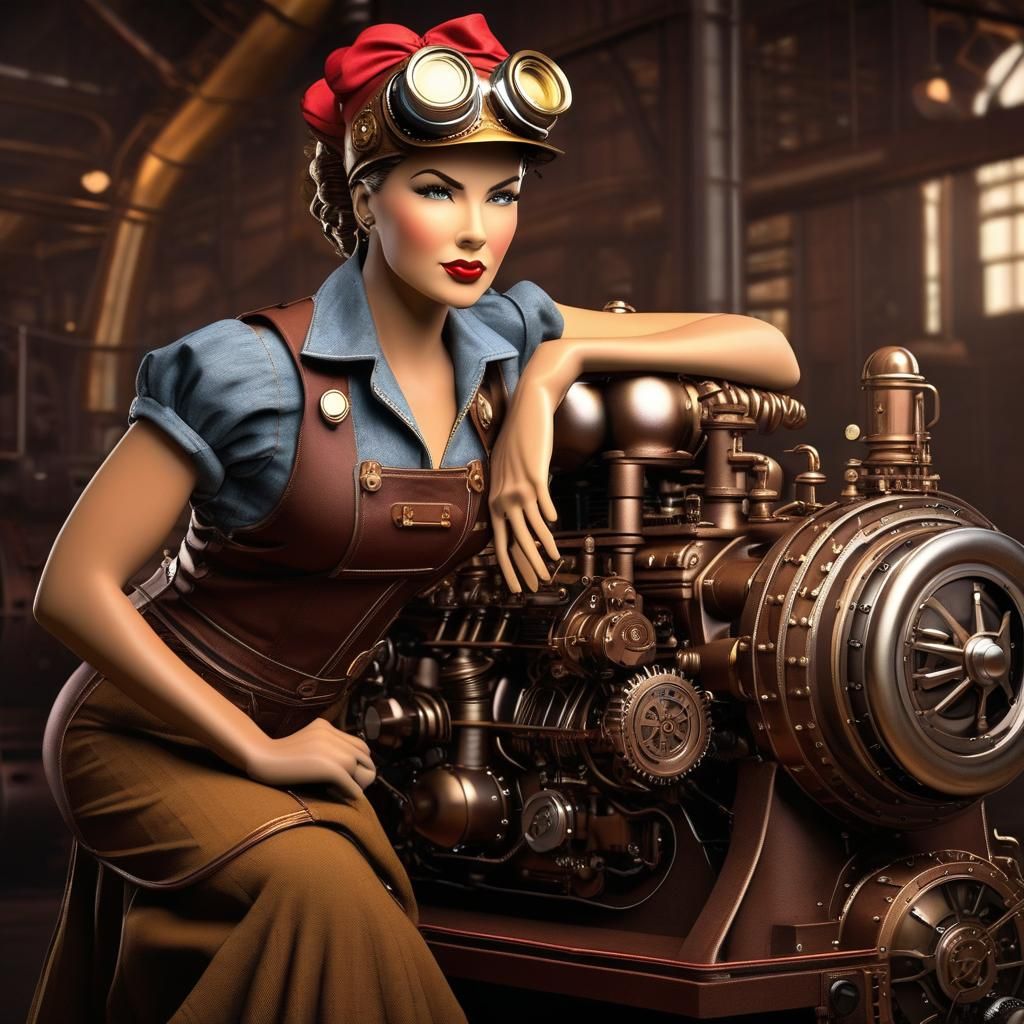 Rosie The Riveter - AI Generated Artwork - NightCafe Creator