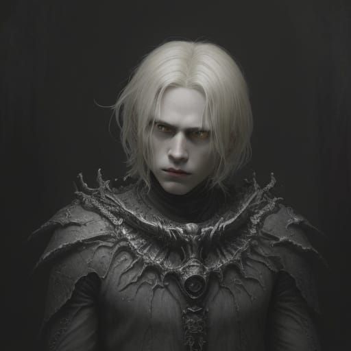 Surreal Boy in Ominous Ambiance with Ethereal Glow - AI Art