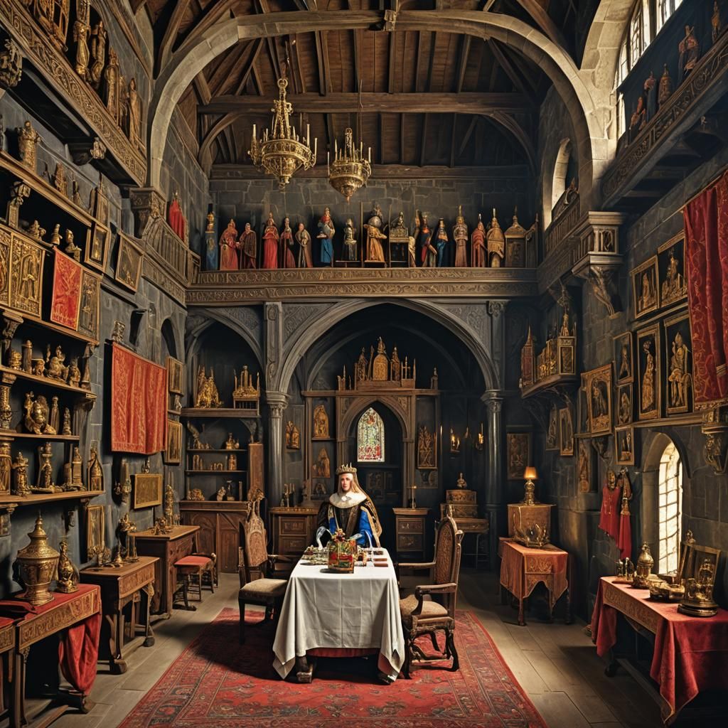 The queen’s Favorite room in the castle during Medieval times - AI ...