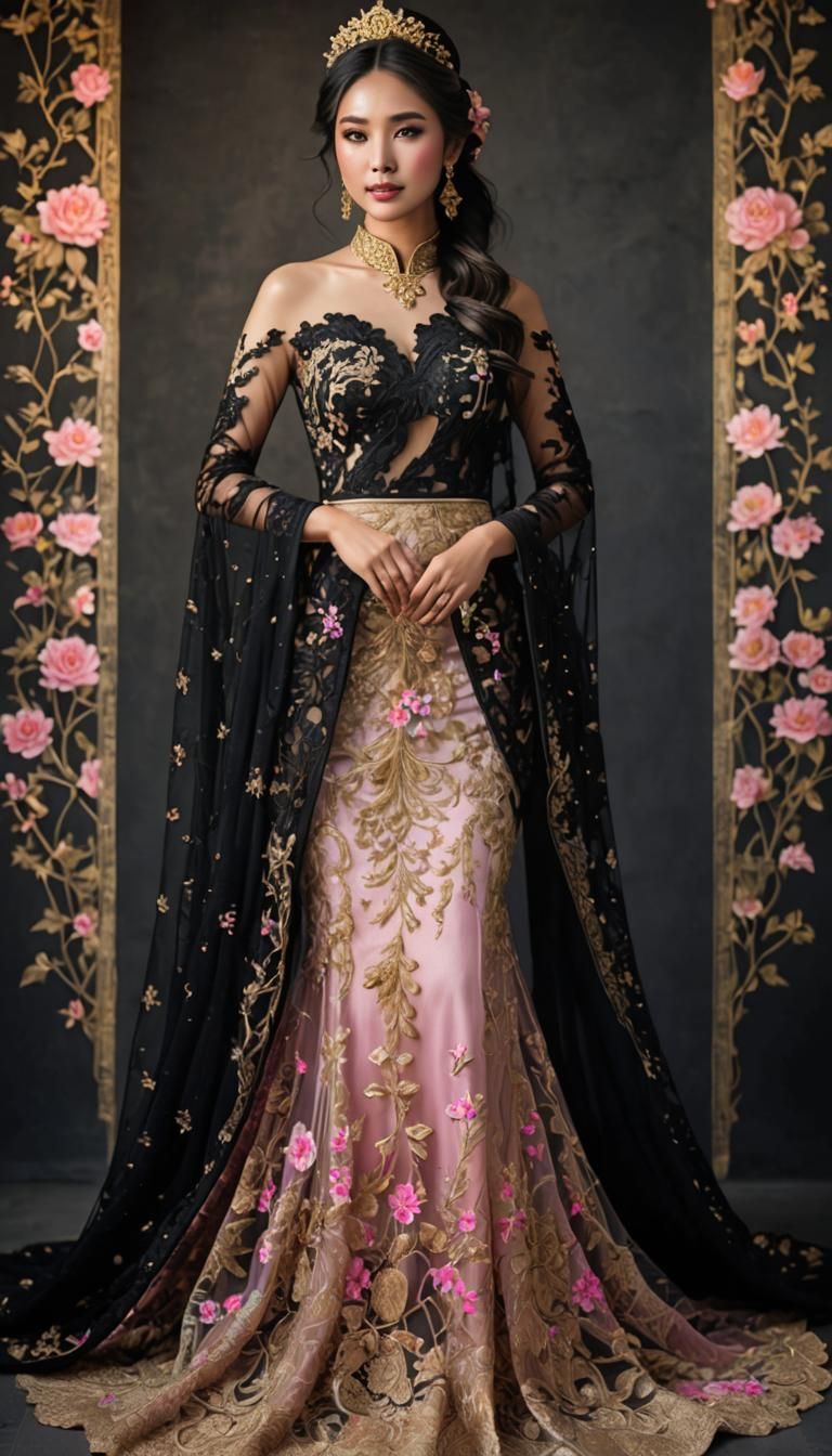 Realistic Girl In Very Intricate Clothing - AI Generated Artwork ...