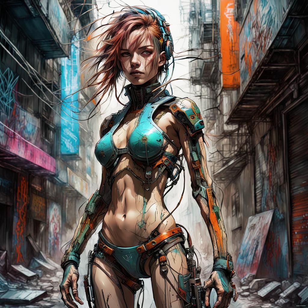 Techno Voyager: Cybernetic Odyssey - AI Generated Artwork - NightCafe Creator