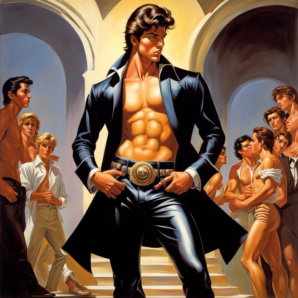 Handsome Man 231017E - AI Generated Artwork - NightCafe Creator