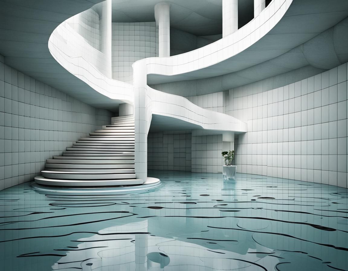 Liminal Poolroom #22 - AI Generated Artwork - NightCafe Creator