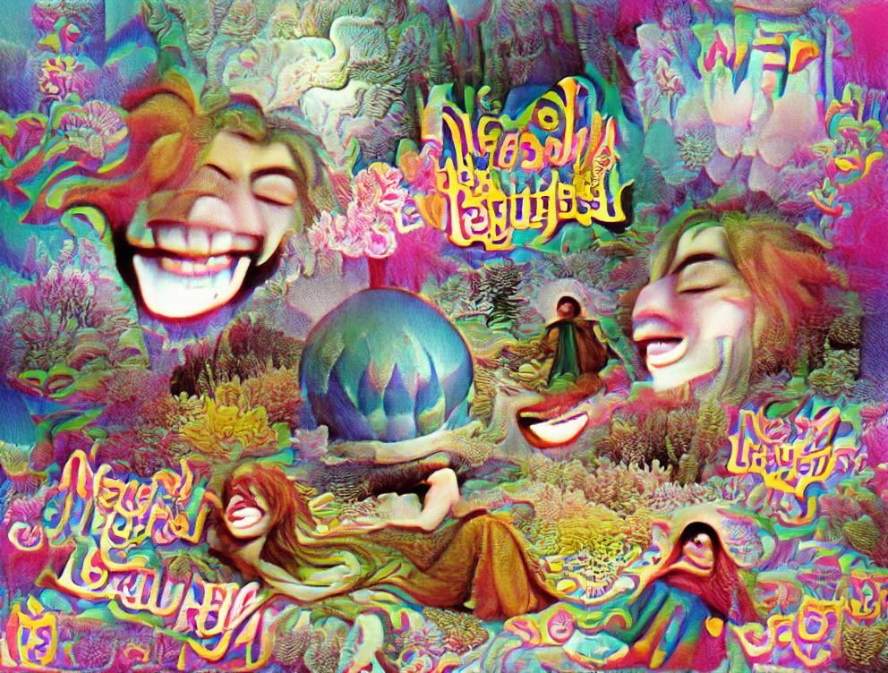 Laugh For A World Filled With Fantasy - Beautiful neo-psychedelia - AI Generated Artwork ...