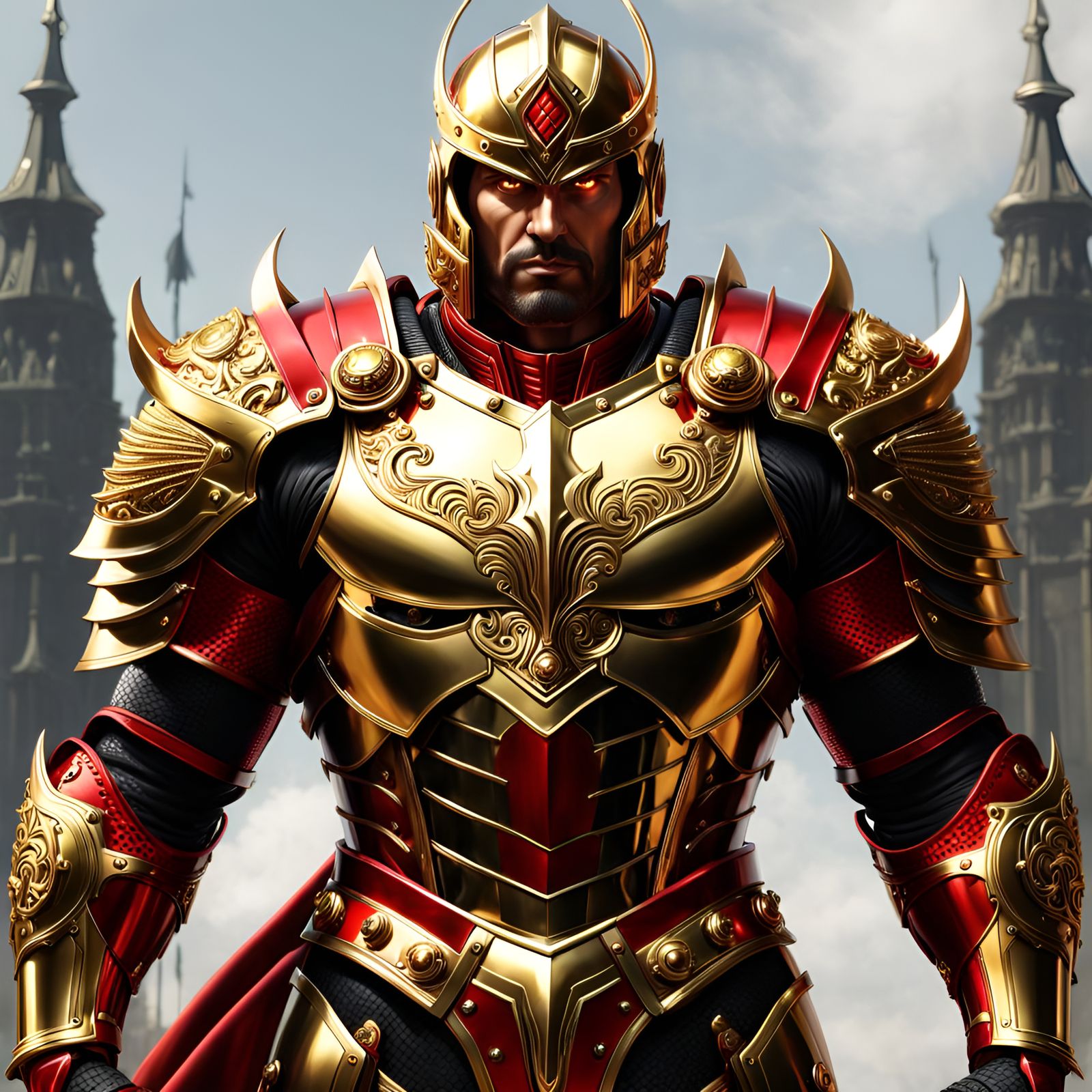 King, Maximus Drax The Golden Chaos Of Golden Dragon Realm - AI ...