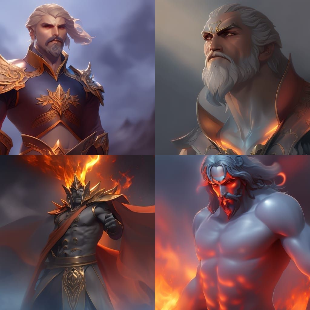 a fire Jotun from Norse mythology who is nearly as tall as the volcano ...