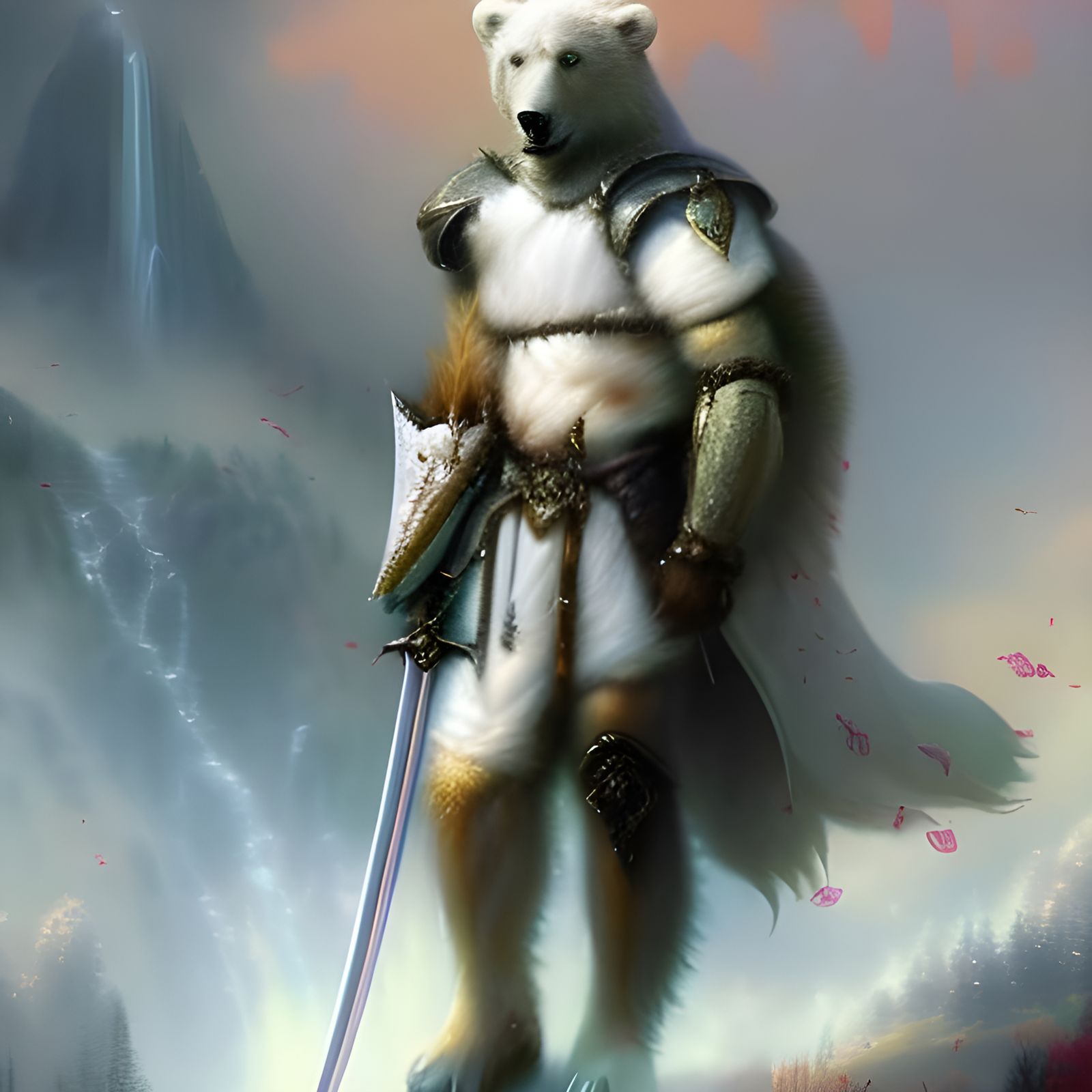 Bear knight of the northern tundra - AI Generated Artwork - NightCafe ...