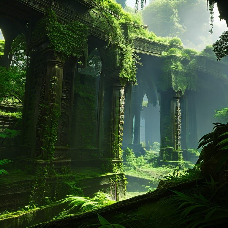 Ancient Temple - AI Generated Artwork - NightCafe Creator