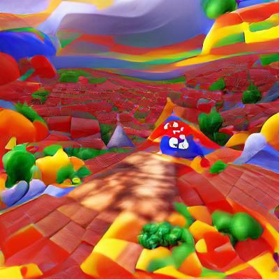 super mario 64 landscape 8k resolution beautiful colourful - AI ...