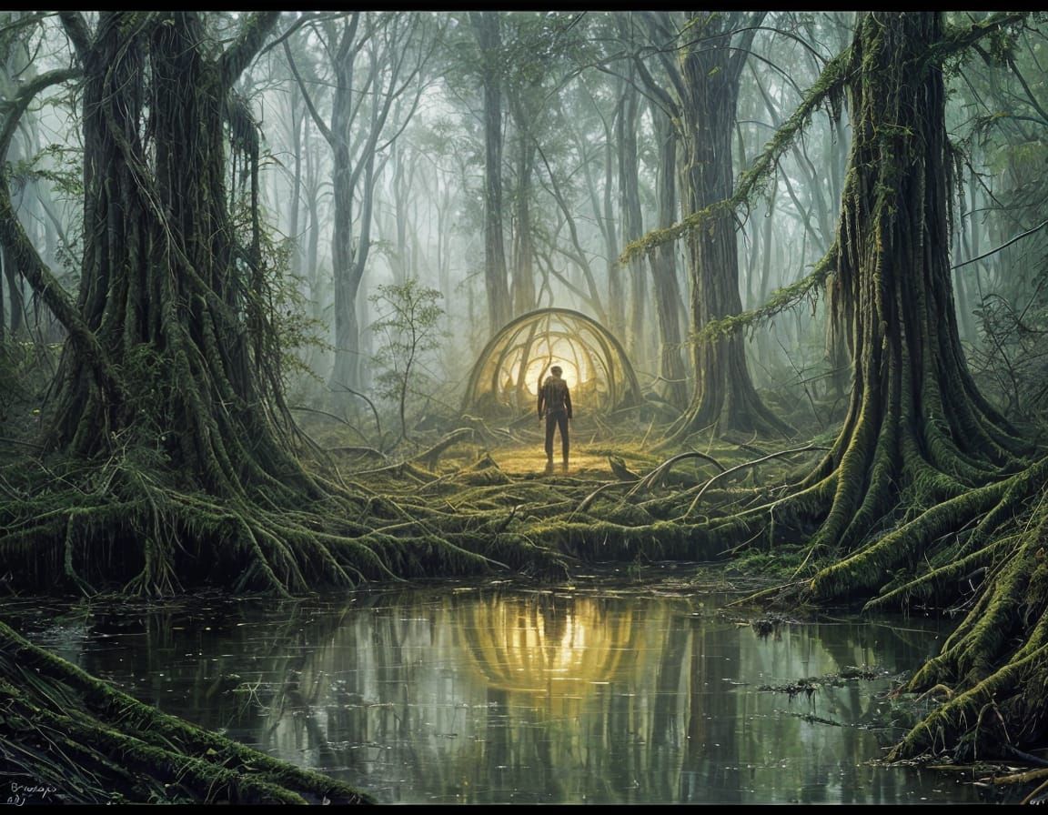 The swamp planet of Dagobah - Dagobah Swamp Planet in Vibran...