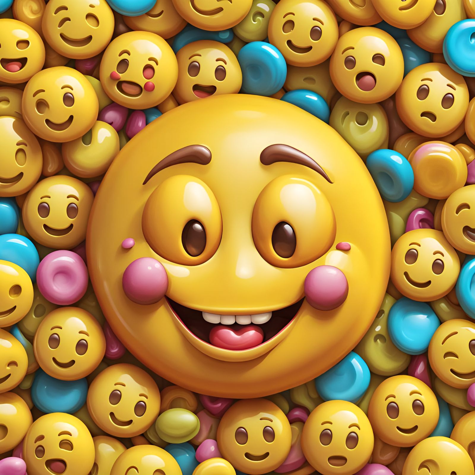 Emoji Explosion - AI Generated Artwork - NightCafe Creator