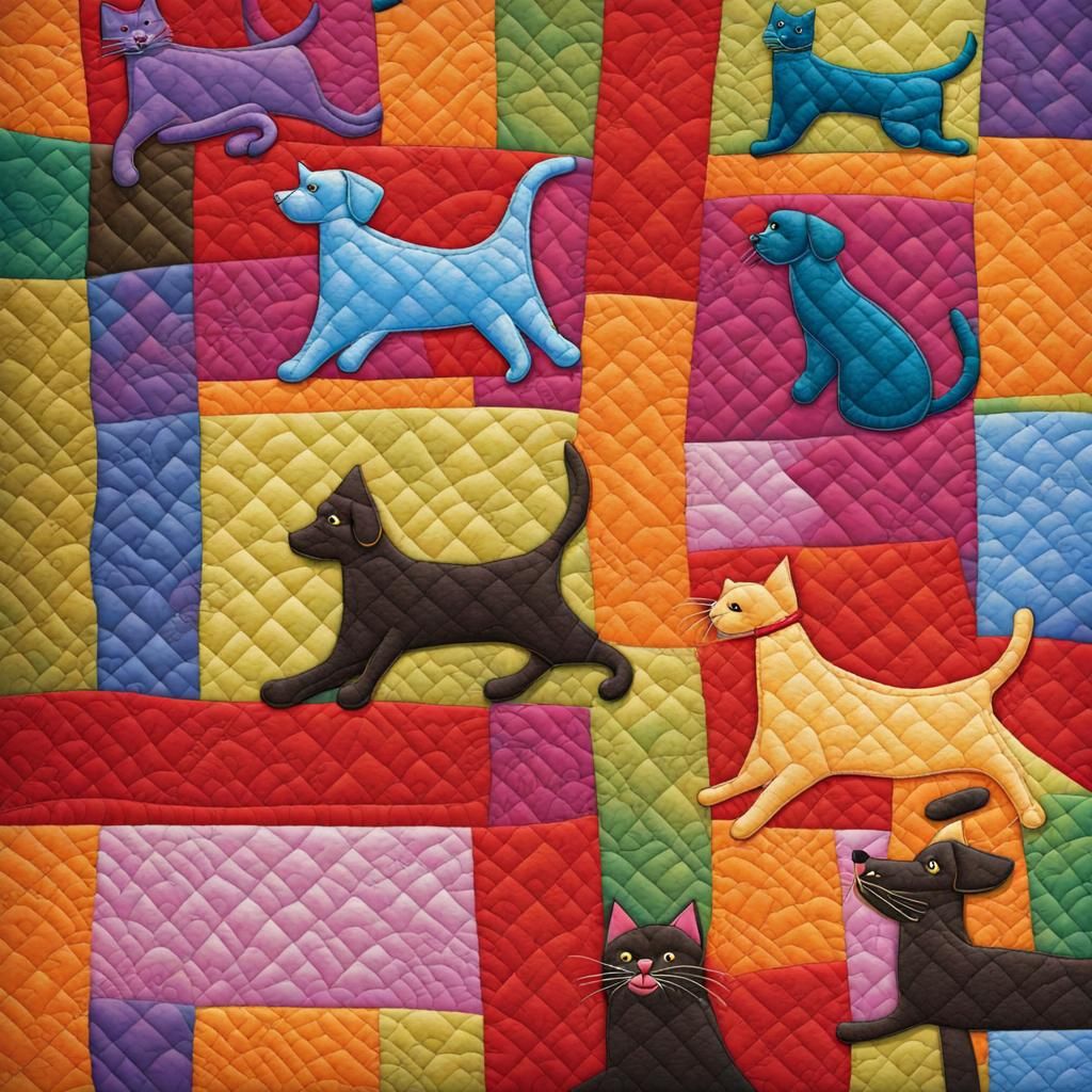 Cats "n" Dogs - AI Generated Artwork - NightCafe Creator