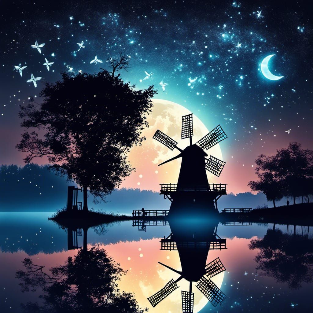 The Windmill 6 - AI Generated Artwork - NightCafe Creator