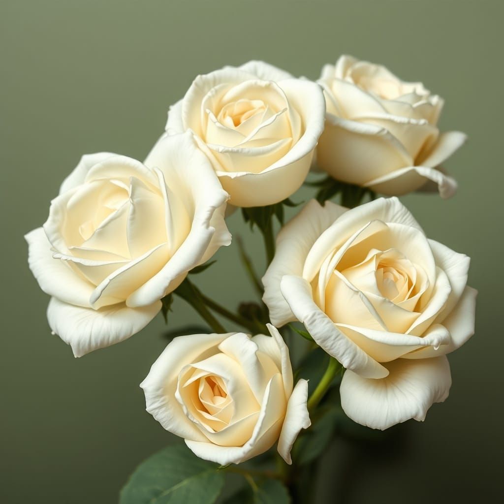 Pure white roses - Pure white roses