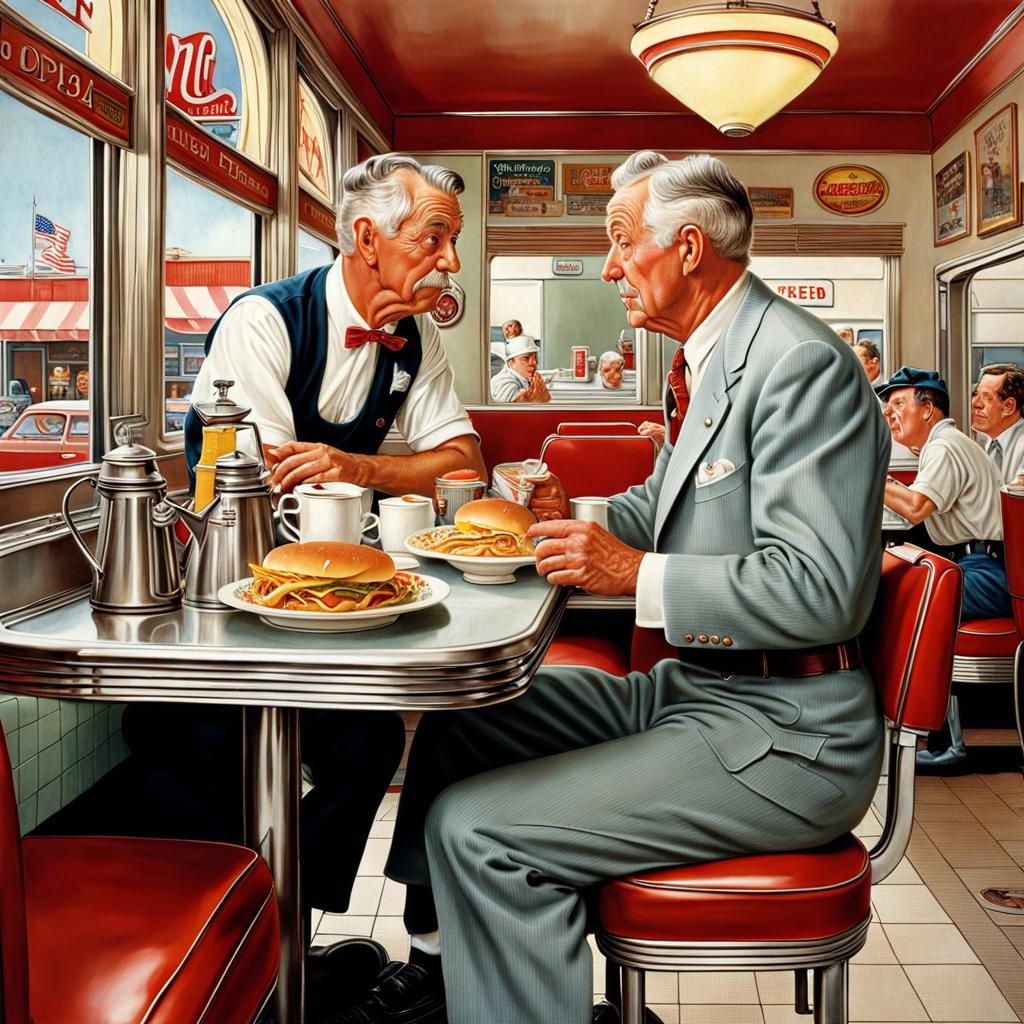 Having a chat - AI Generated Artwork - NightCafe Creator