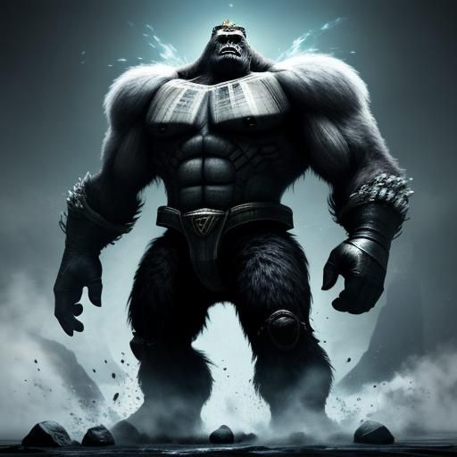 Giant Cyberpunk Creature Battles a Tank with Plasm... - AI Art