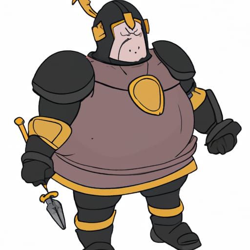 evil knight, fat and sloppy - AI Generated Artwork - NightCafe Creator