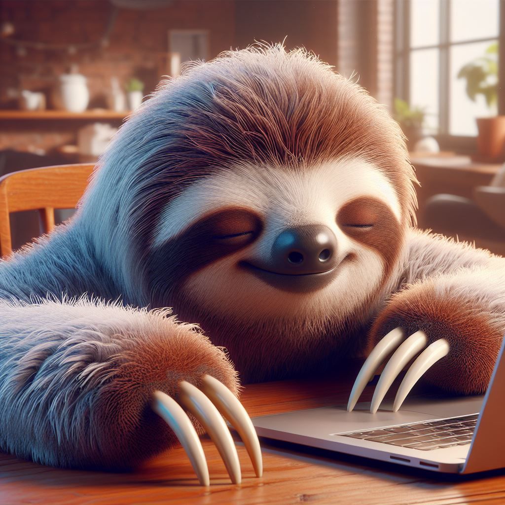 Sleepy sloth - AI Generated Artwork - NightCafe Creator