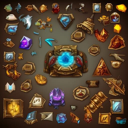 Video Game Icons - AI Generated Artwork - NightCafe Creator