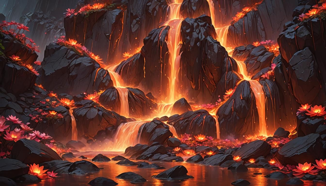 Liquid Lava - AI Generated Artwork - NightCafe Creator
