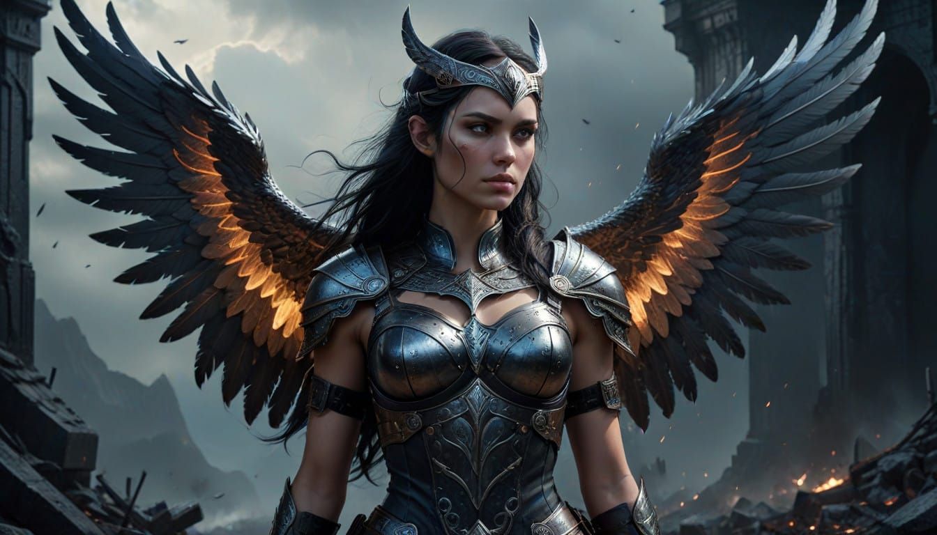 majestic Valkyria - Ethereal Valkyrie Goddess of Battle