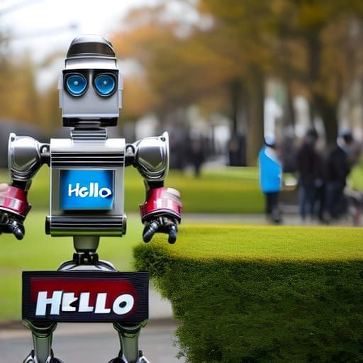 Hello Robot - AI Generated Artwork - NightCafe Creator