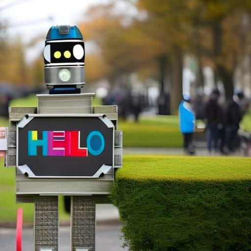 Colorful Hello Robot - AI Generated Artwork - NightCafe Creator