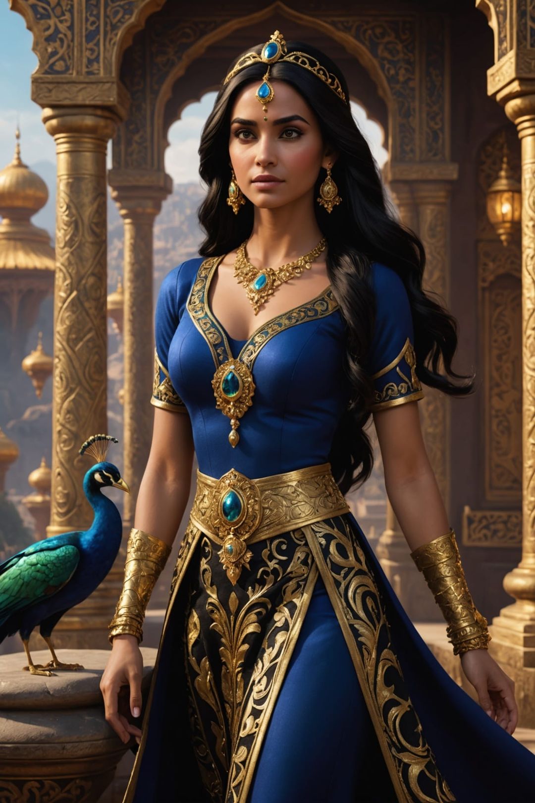 Dark Disney: Jasmine from Aladdin - AI Generated Artwork - NightCafe Creator