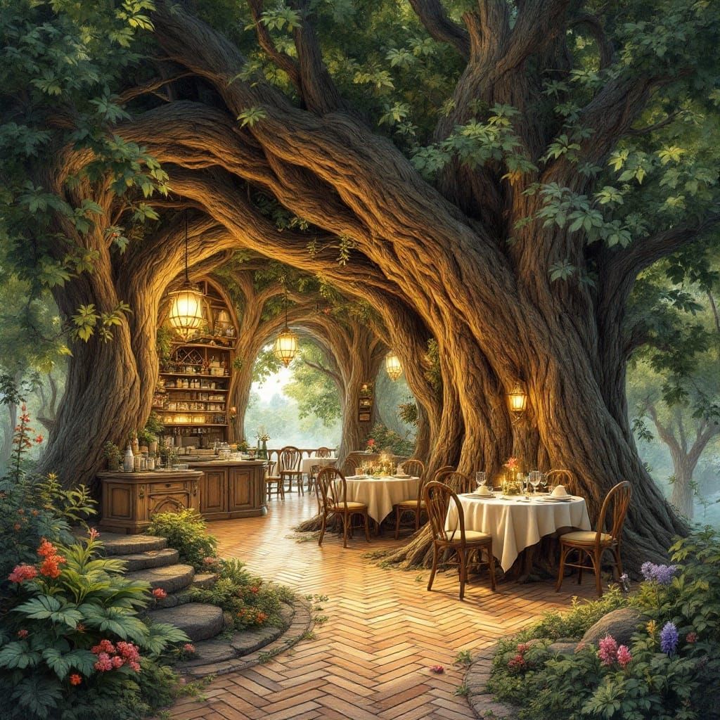 Dining among the trees - Dining among the trees