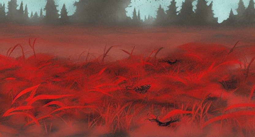 the Red Weed began to creep like a slimy red animal across the land ...