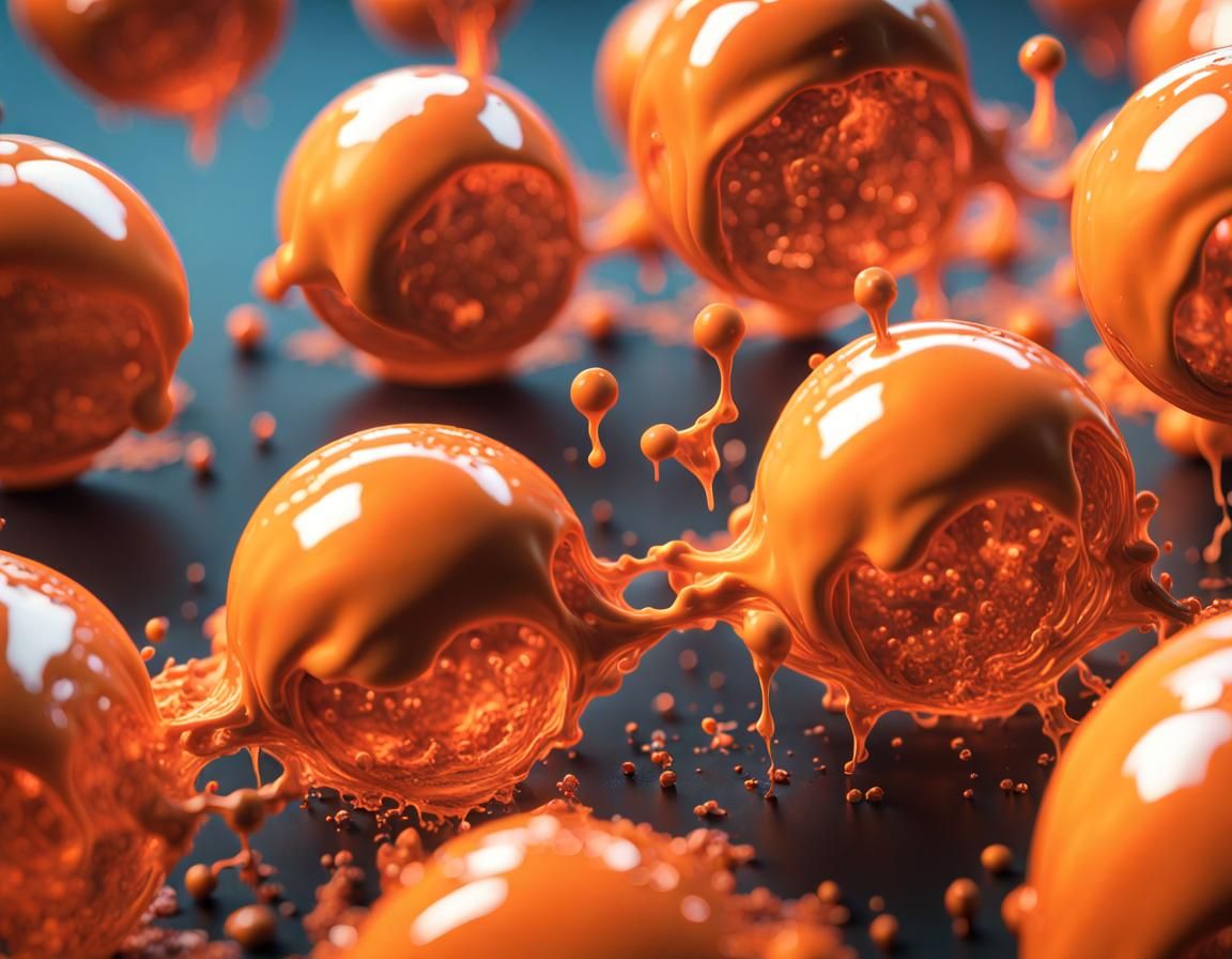 Orange goo - AI Generated Artwork - NightCafe Creator