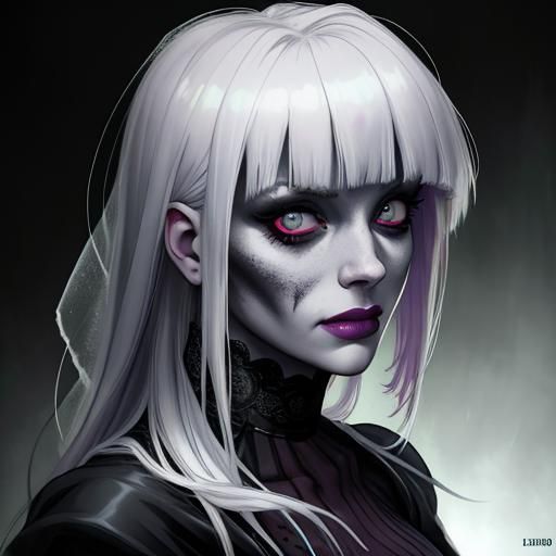 Gaunt albino Zombie-goth Beyond the veil Elicit vile vile ichor ...