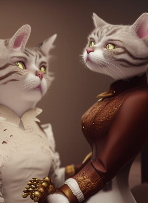 Snobby Cats - AI Generated Artwork - NightCafe Creator