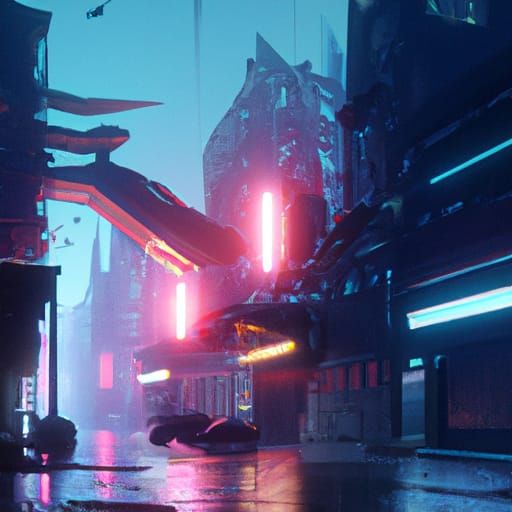 City art of blade runner - AI Generated Artwork - NightCafe Creator