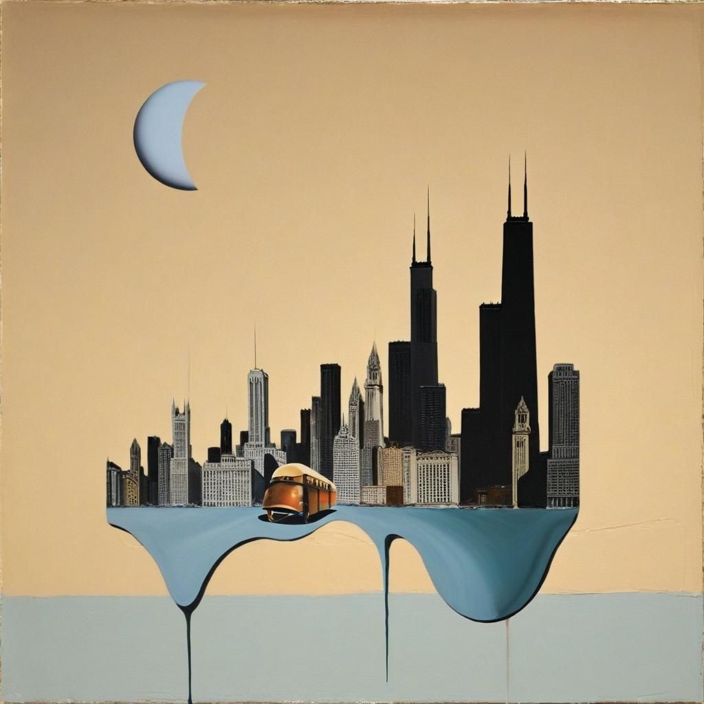 Surreal Chicago - AI Generated Artwork - NightCafe Creator