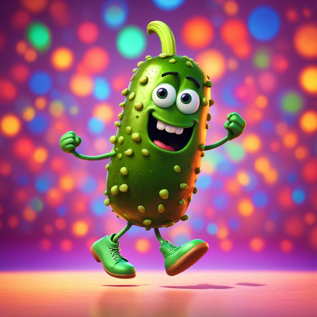 Happy pickle - AI Generated Artwork - NightCafe Creator
