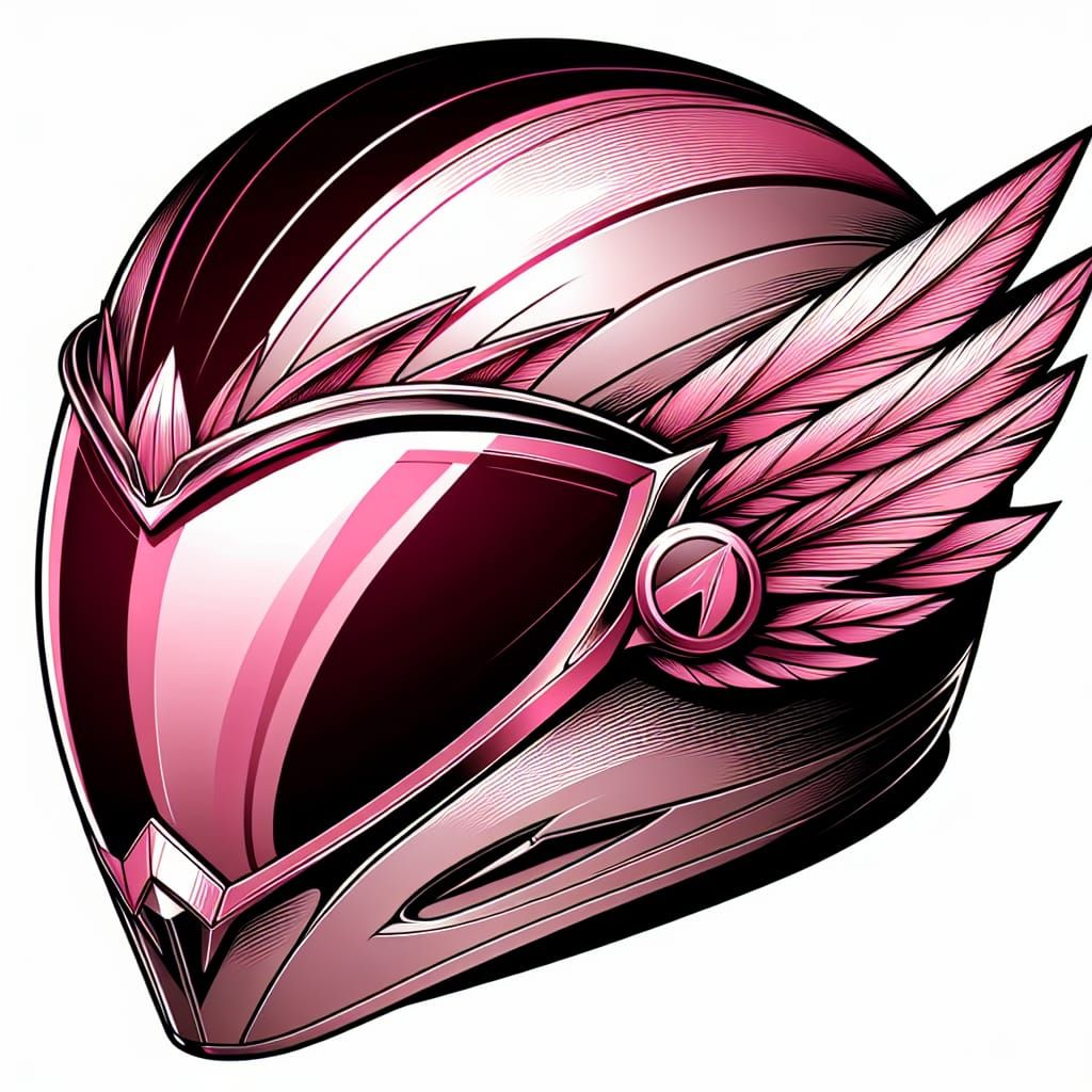 Pink Power ranger Helmet Design* - Pink Power ranger Helmet ...