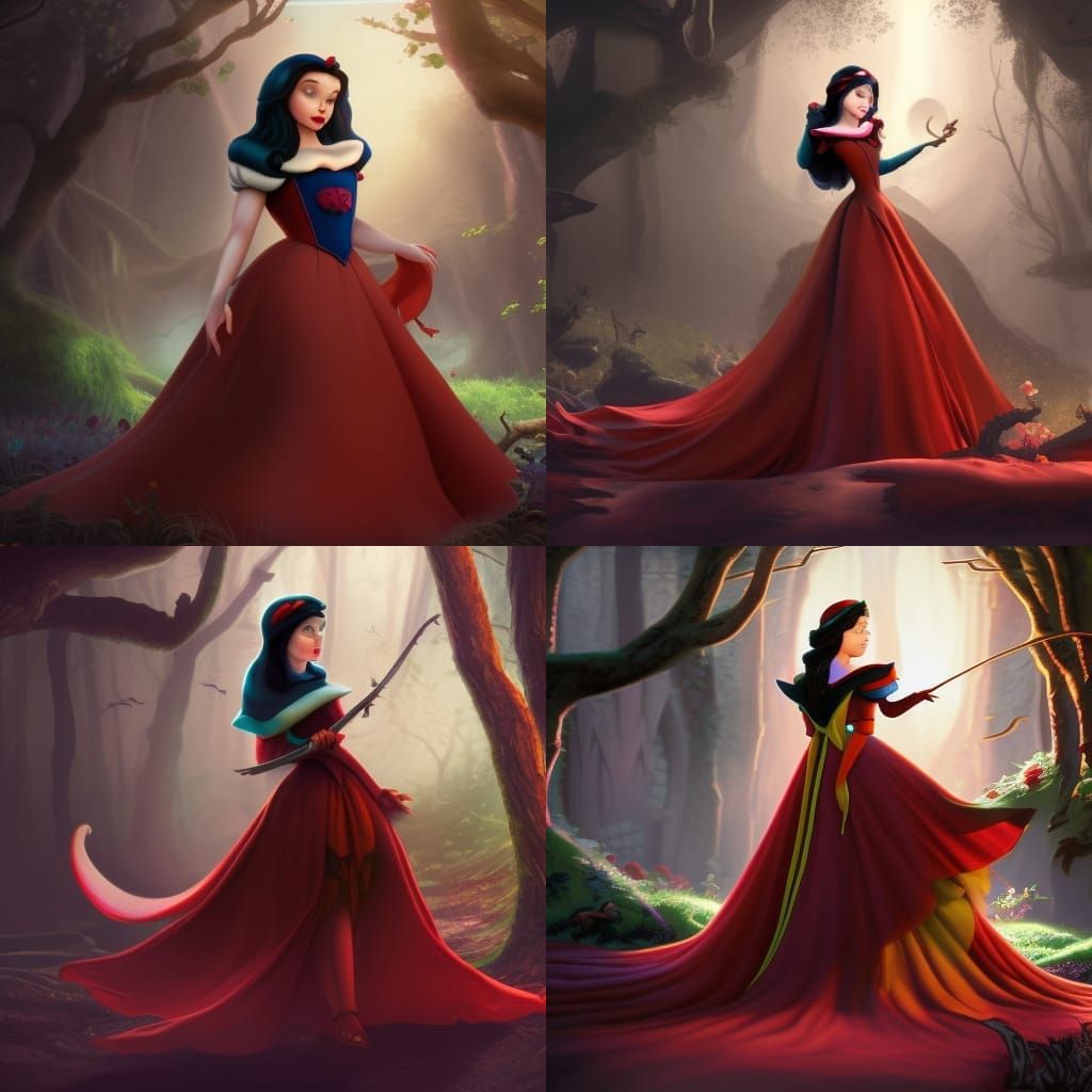 evil snow white, snow white, fairy tale - AI Generated Artwork ...