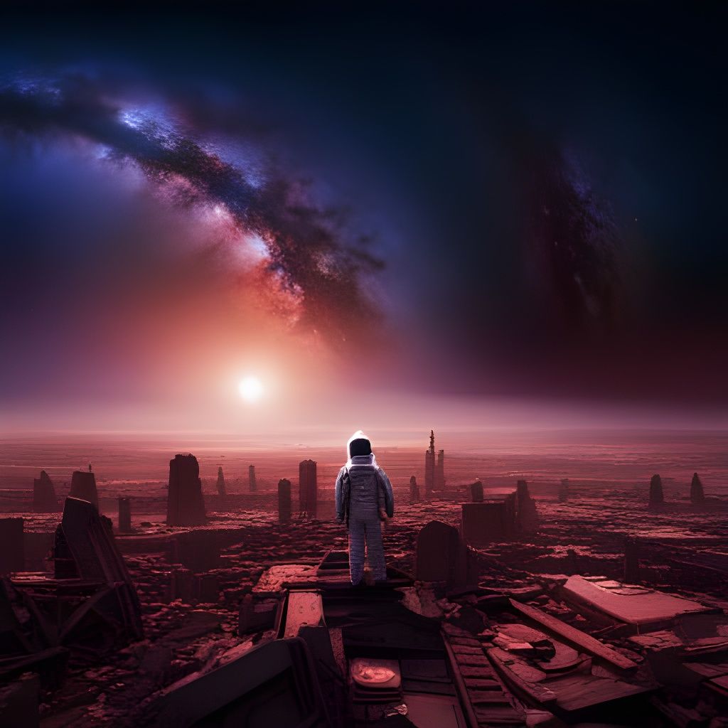 Exploring the ruins of an abandoned alien city - AI Generated Artwork ...