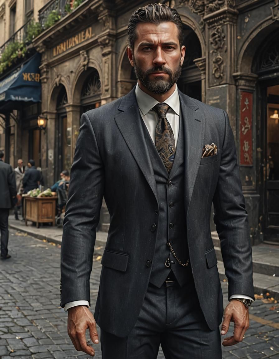 handsome rich classy - AI Generated Artwork - NightCafe Creator