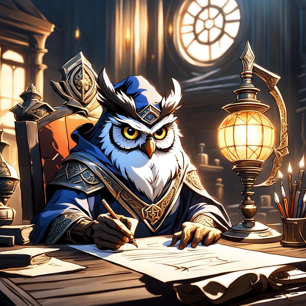 Wizard owl - AI Generated Artwork - NightCafe Creator