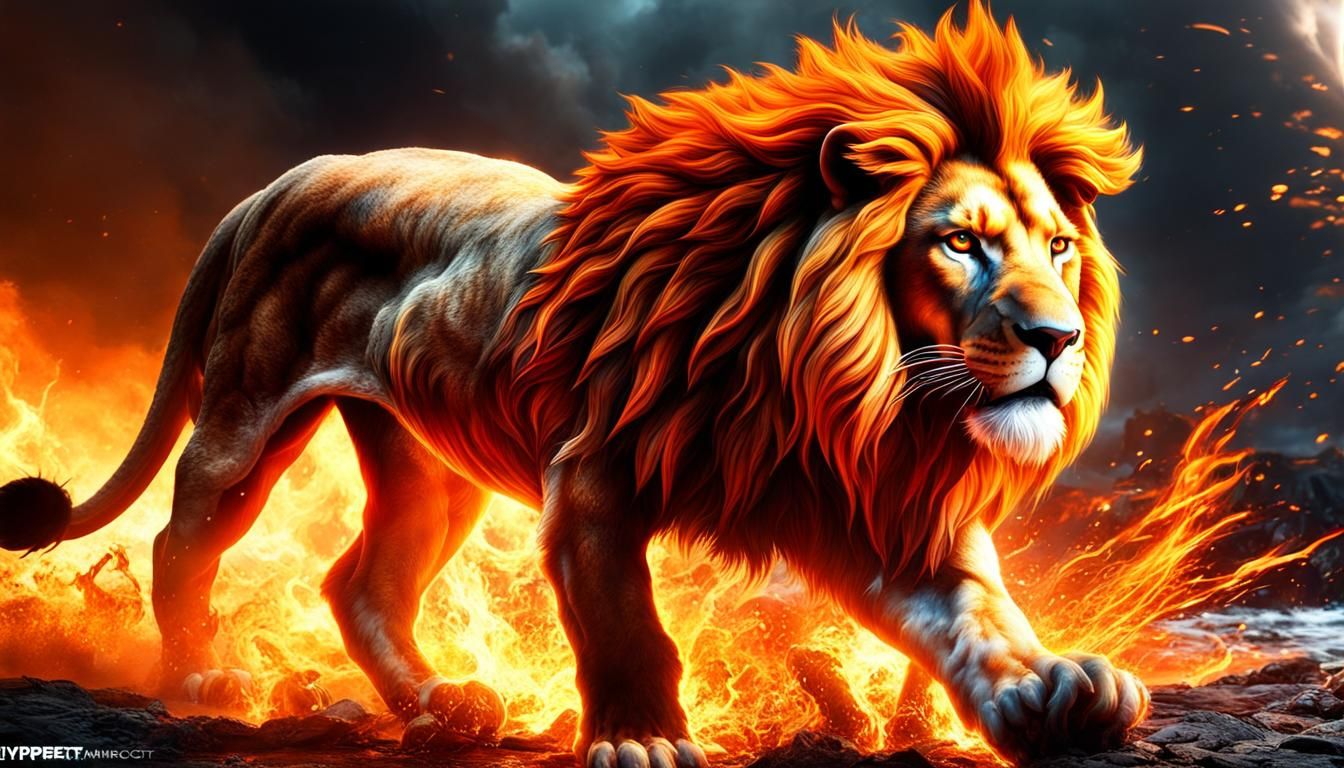 Fierceful Lion - AI Generated Artwork - NightCafe Creator