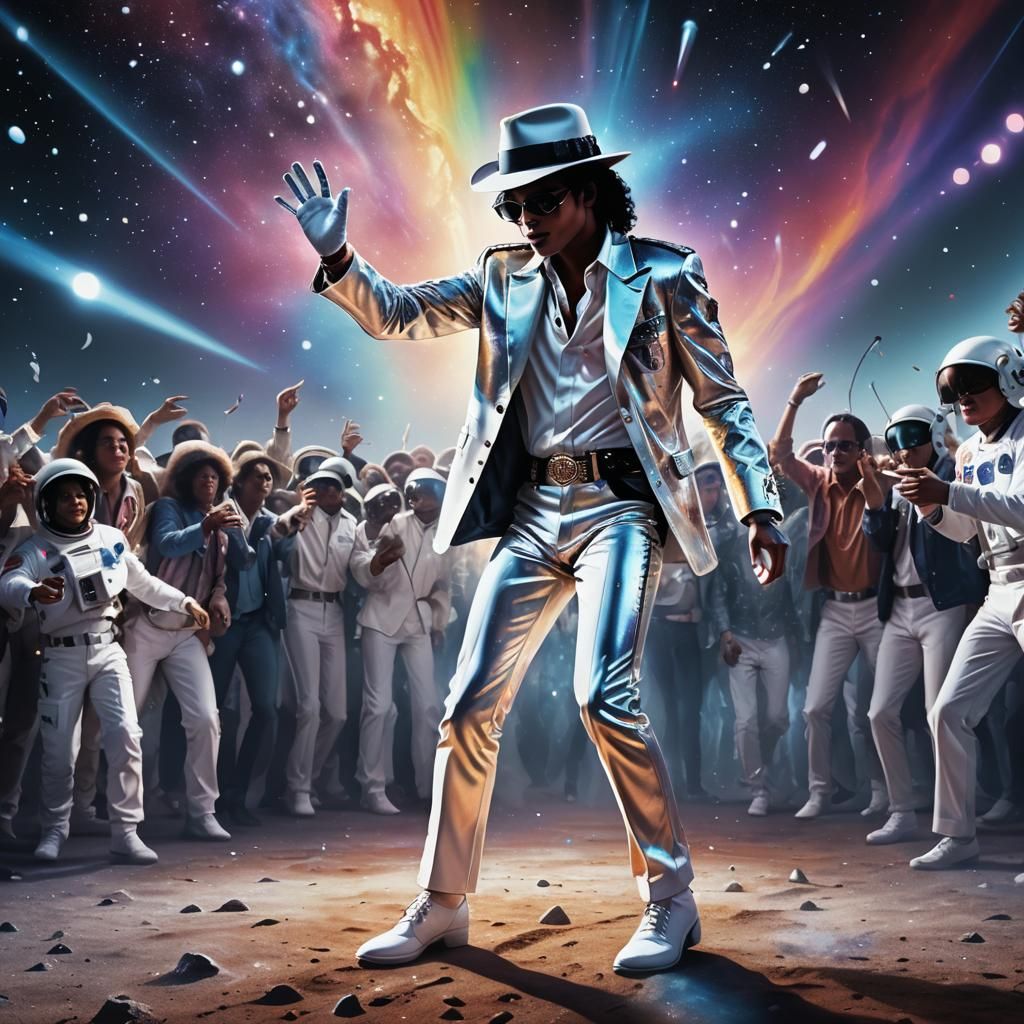 The moonwalk - Michael Jackson Performs Moonwalk on the Moon...