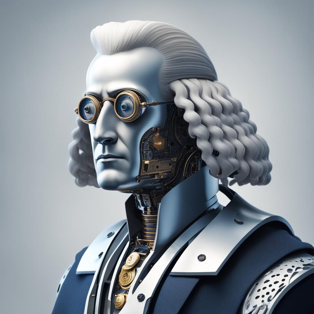 George Washington as Robot - AI Generated Artwork - NightCafe Creator